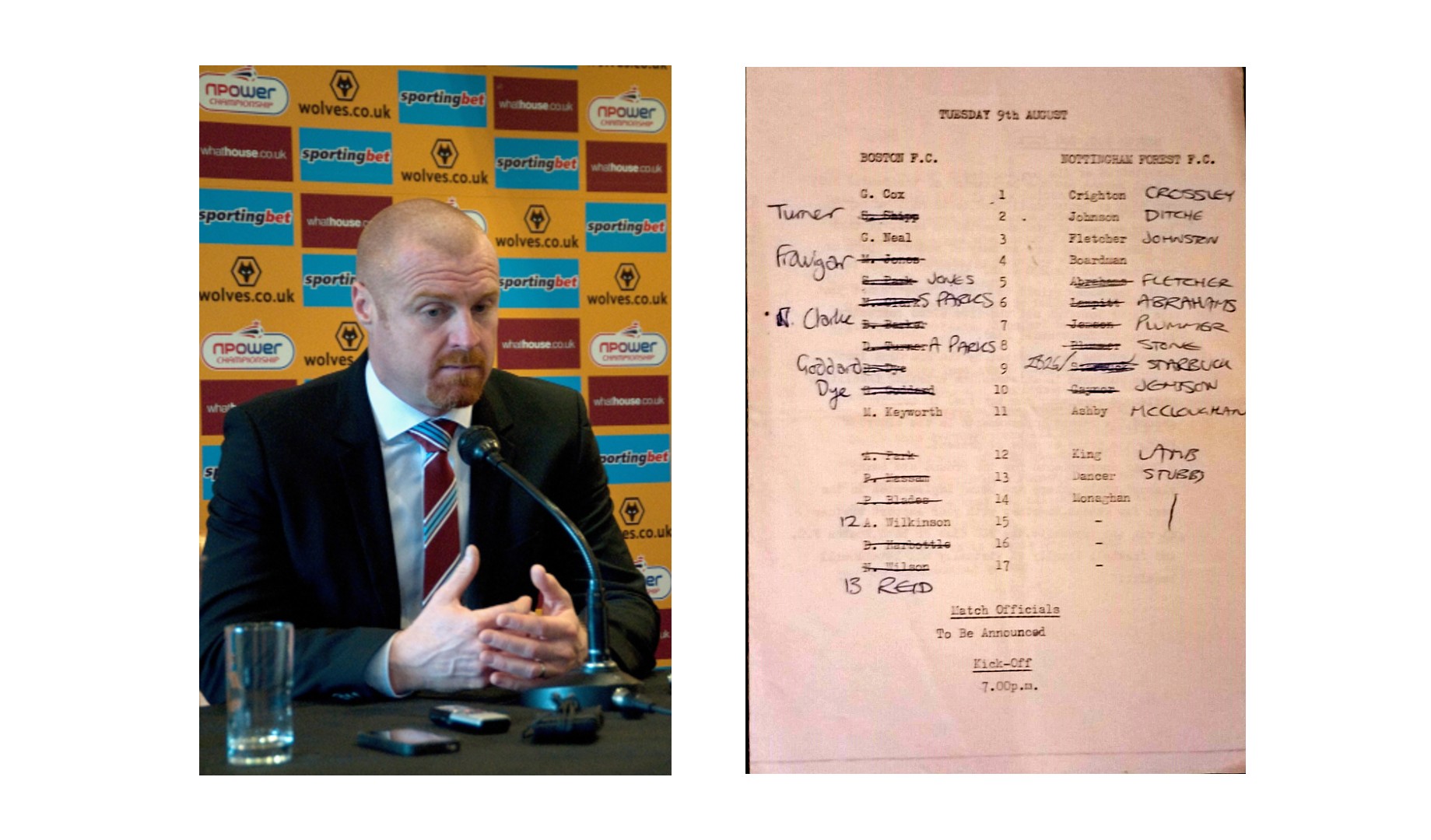 The day Dyche faced the Poachers – Boston Town FC